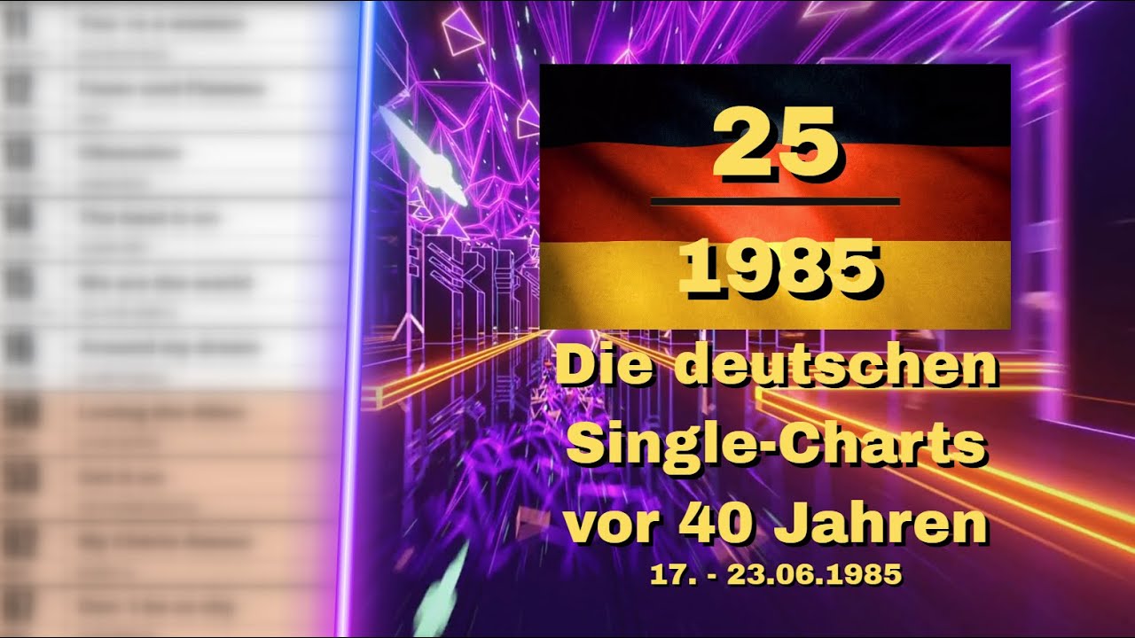DAS waren HITS 25-85 | Die deutschen Single Charts Juni 1985 ...