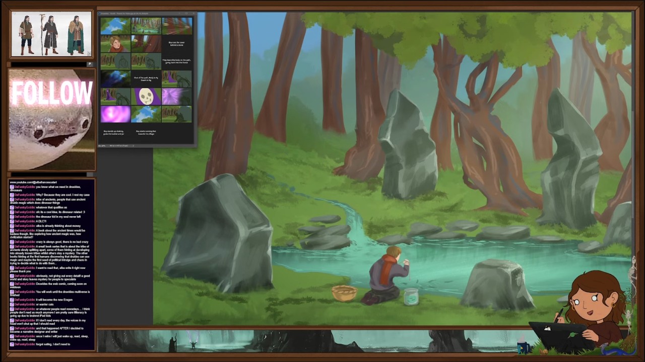 Storyboard Panels for the Otherworld Spirit video - Concept art for ...
