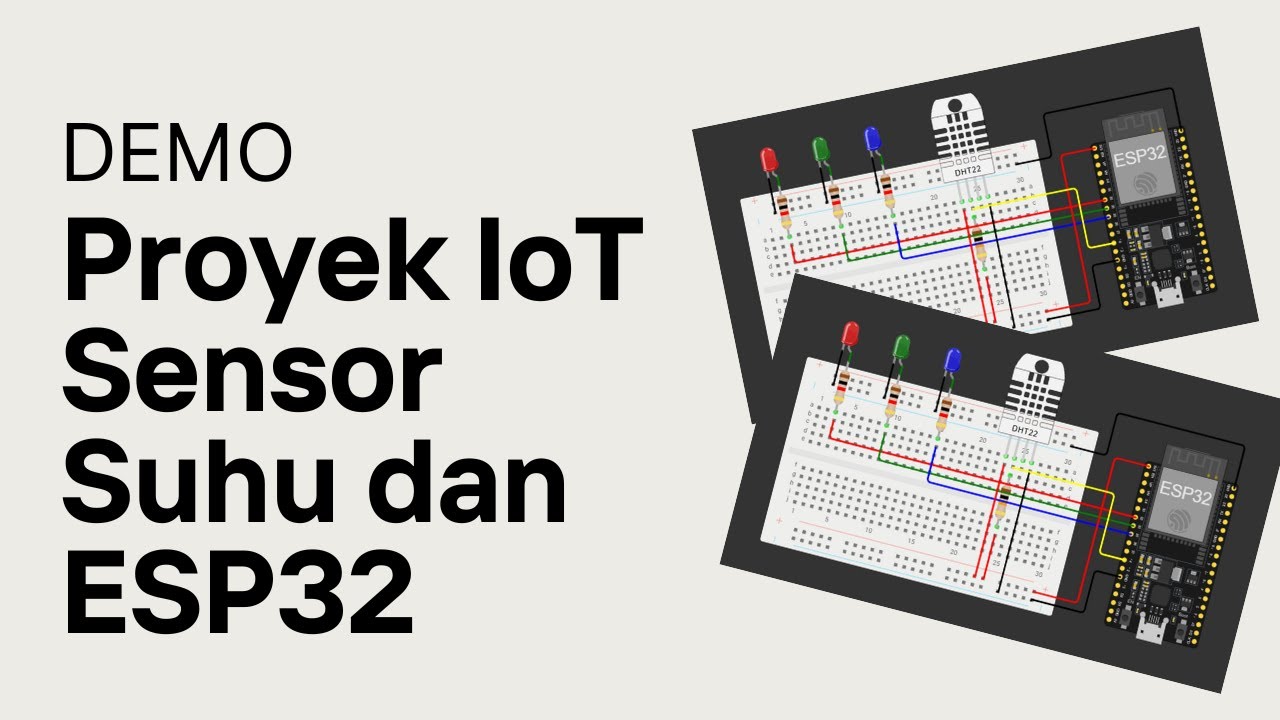 Demonstrasi Proyek IoT Sensor Suhu dan ESP32 - YouTube
