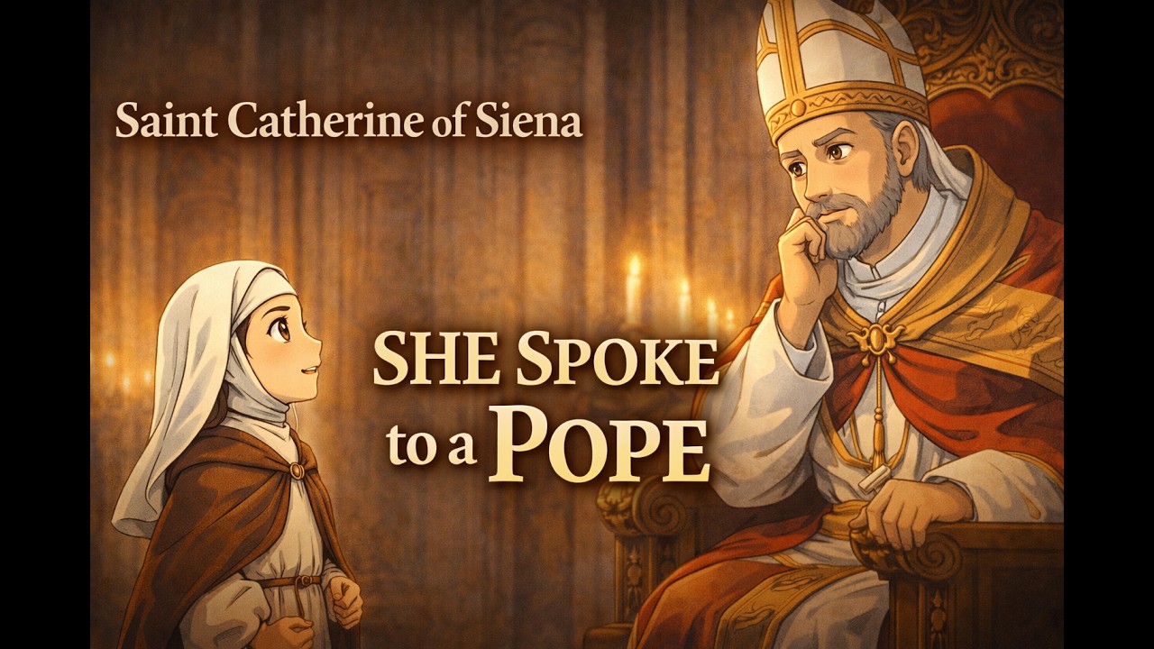 Saint Catherine of Siena For Kids | The Girl Who Spoke to a Pope - YouTube
