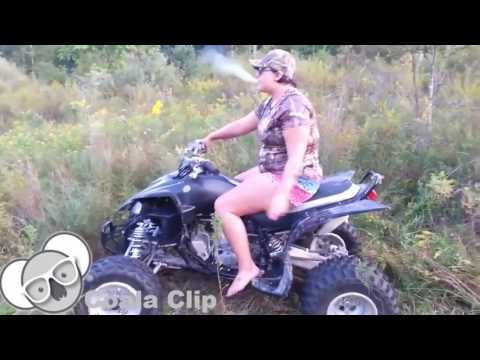 The Best ATV Crash Fails girl