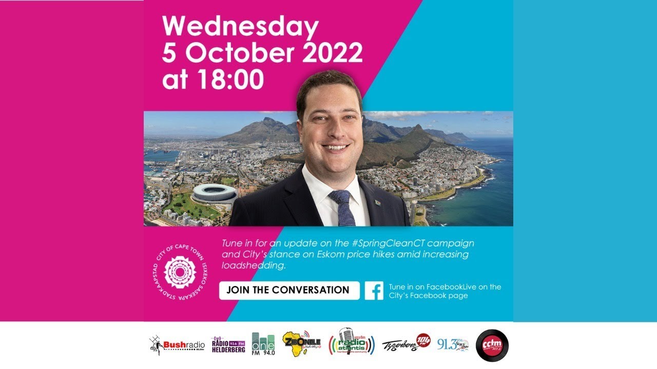 Cape Town Mayor Geordin Hill-Lewis Radio Simulcast - YouTube