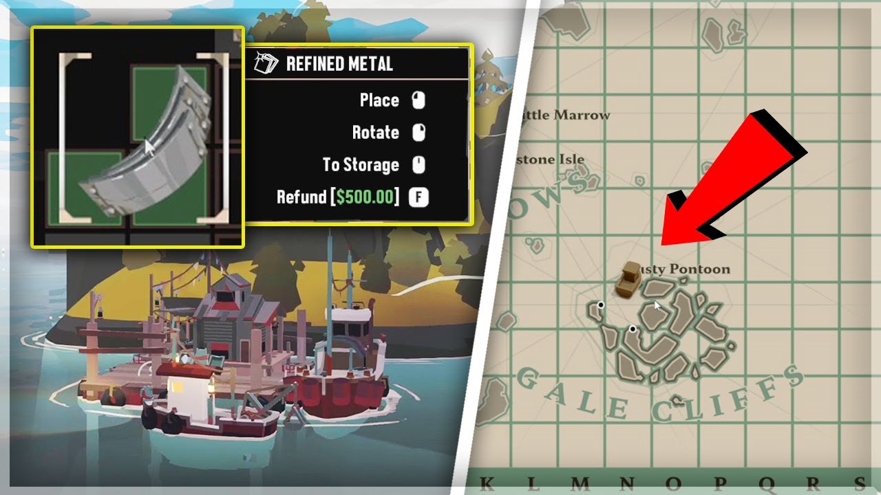 Refined Metal Merchant Location at Gale Cliffs - Dredge - YouTube
