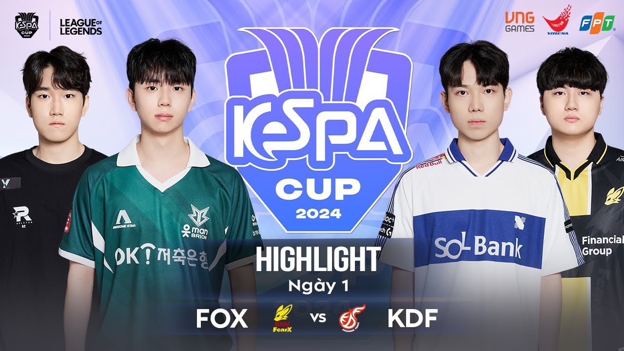 FOX vs KDF | KeSPA Cup 2024 | VÒNG BẢNG NGÀY 1 - YouTube