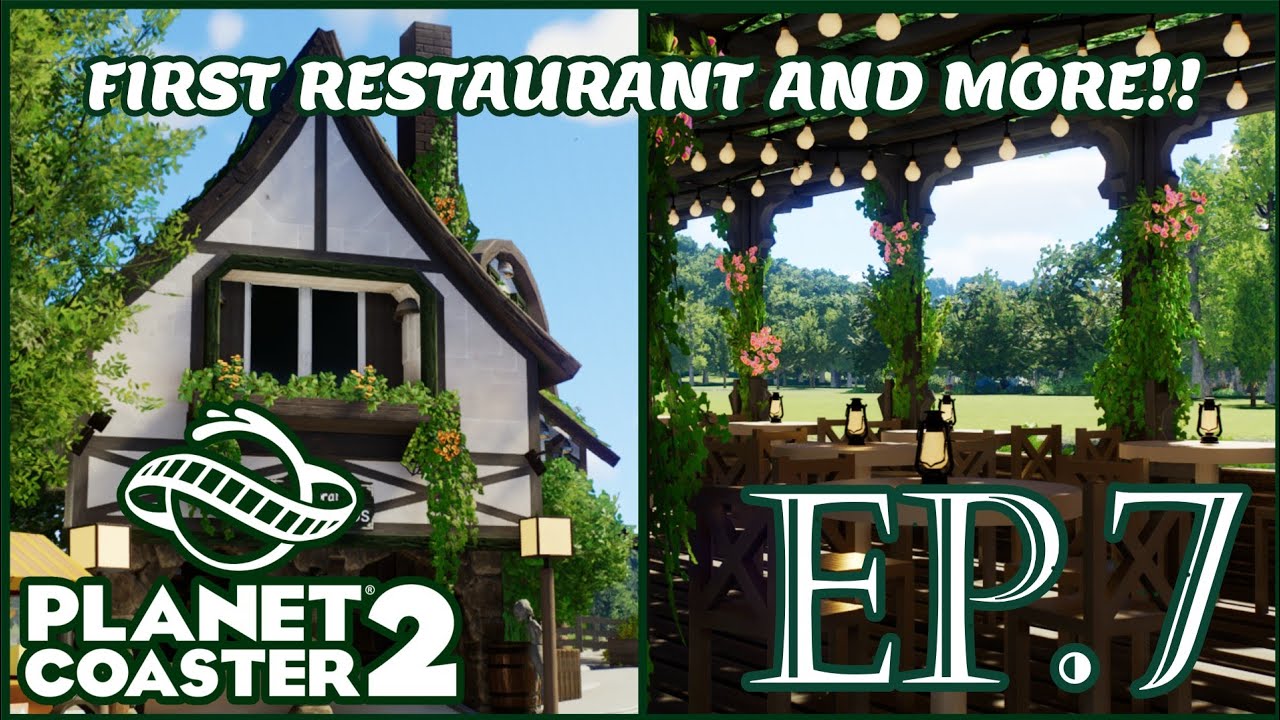 NEW RESTAURANT AND GIFT SHOP!! - Planet Coaster 2 - Verdalia Park - YouTube