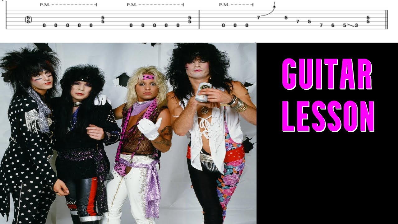 Motley Crue Live Wire Guitar Lesson Tutorial WITH TAB - YouTube