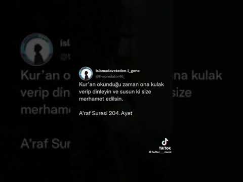 A'raf Suresi 204.Ayet