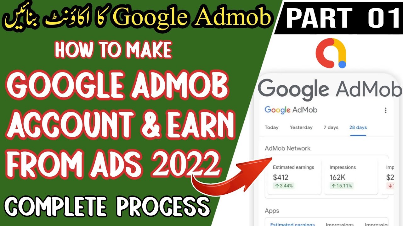 How to Make Admob Account in 2022 || How to Earn from Admob Ads || Part ...