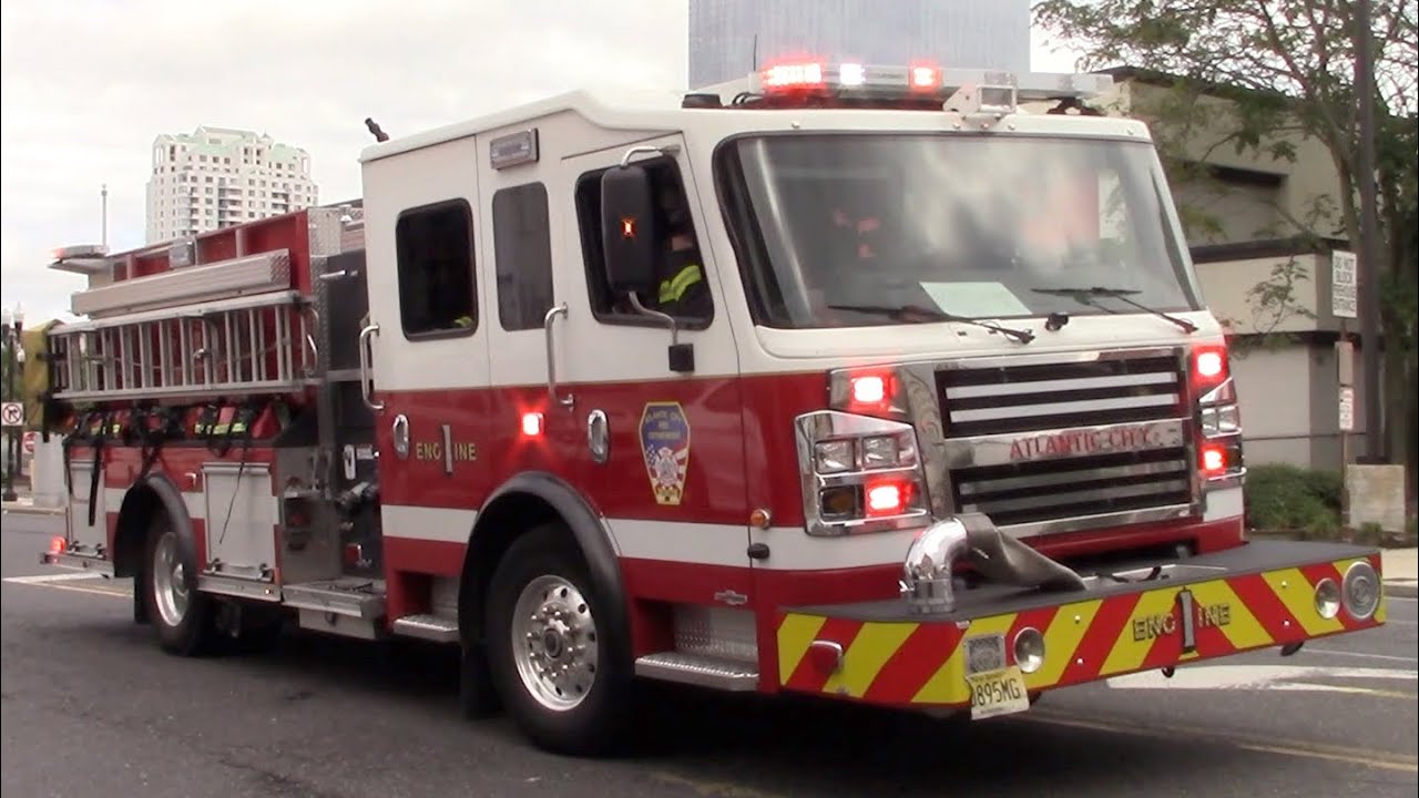 Atlantic City Fire Department Engine 1 Responding 9-18-23 - YouTube