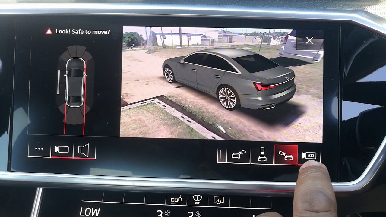 360 degree view cameras of the Audi A6 - YouTube