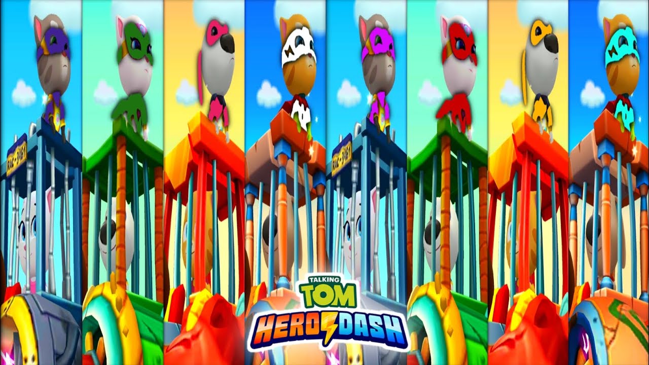 Talking Tom Hero Dash : All Heroes Double Power - Fights The Master ...