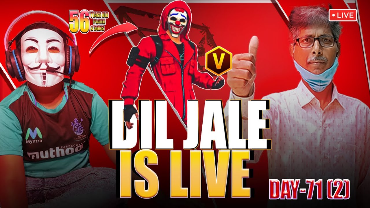 DADAJI IS BACK DAY 71(2) 🤪56 YEARS OLD PLAYER & SONS ||DILJALE LIVE 2.0|| - YouTube