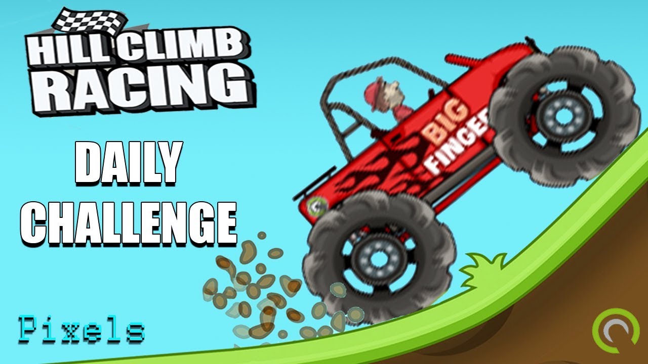 Hill Climb Racing - Daily Challenge with Big Finger - YouTube