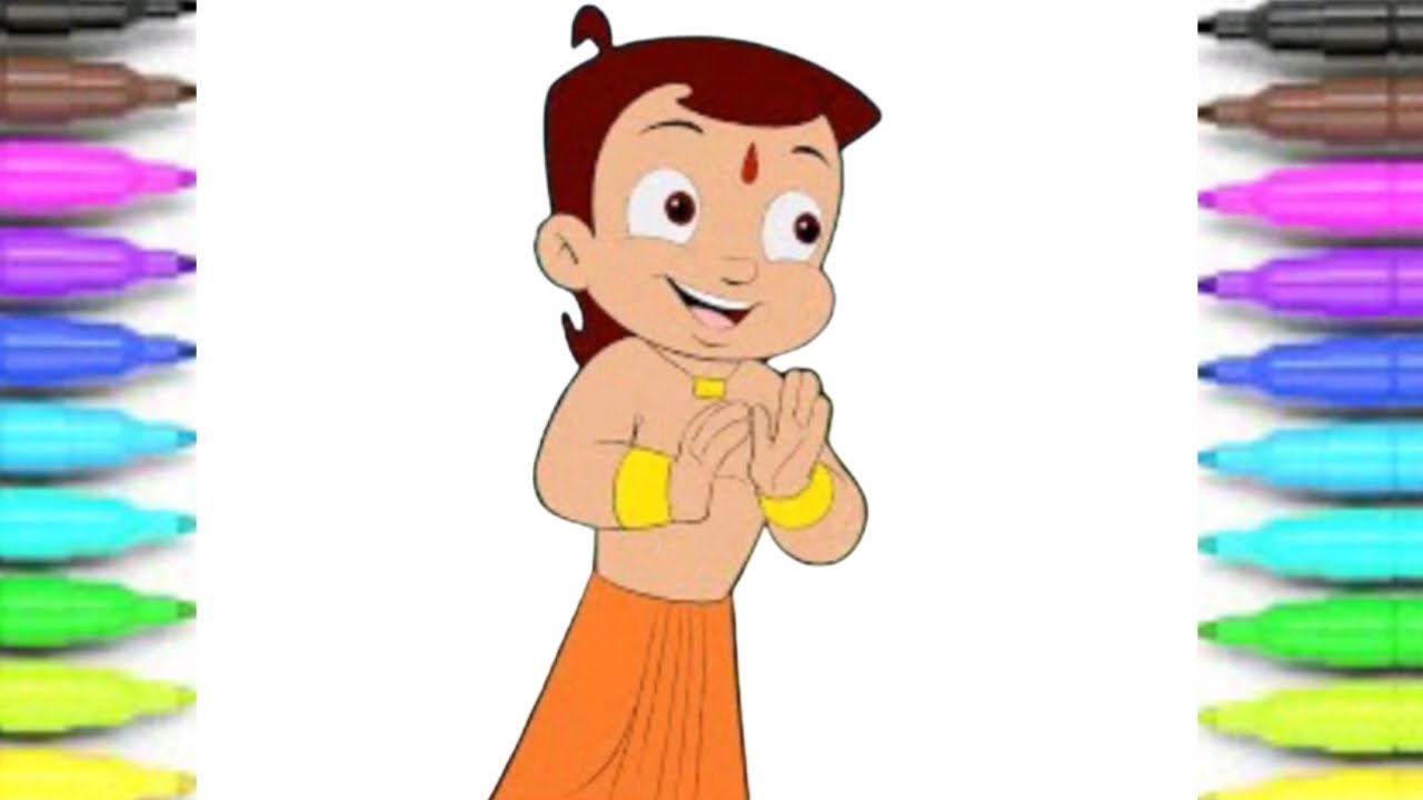 Cute Chhota Bheem is 👏 clapping | easy drawing | step by step drawing ...