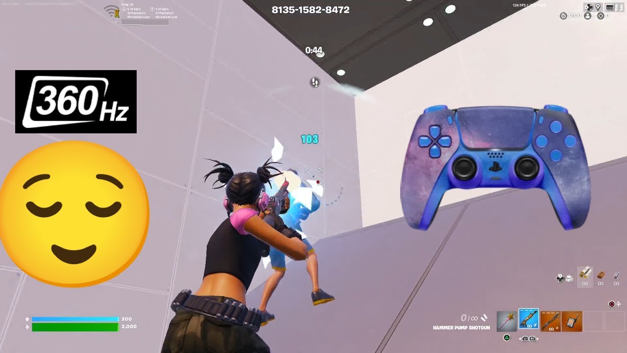 Fortnite Controller Aim Traning Gameplay | 4K 120FPS - YouTube