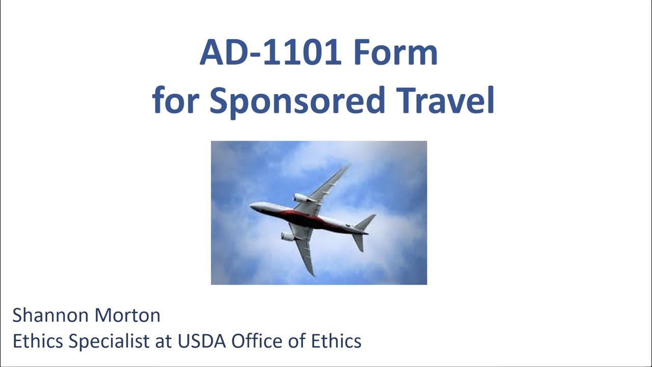 Form AD-1101 Tutorial - YouTube