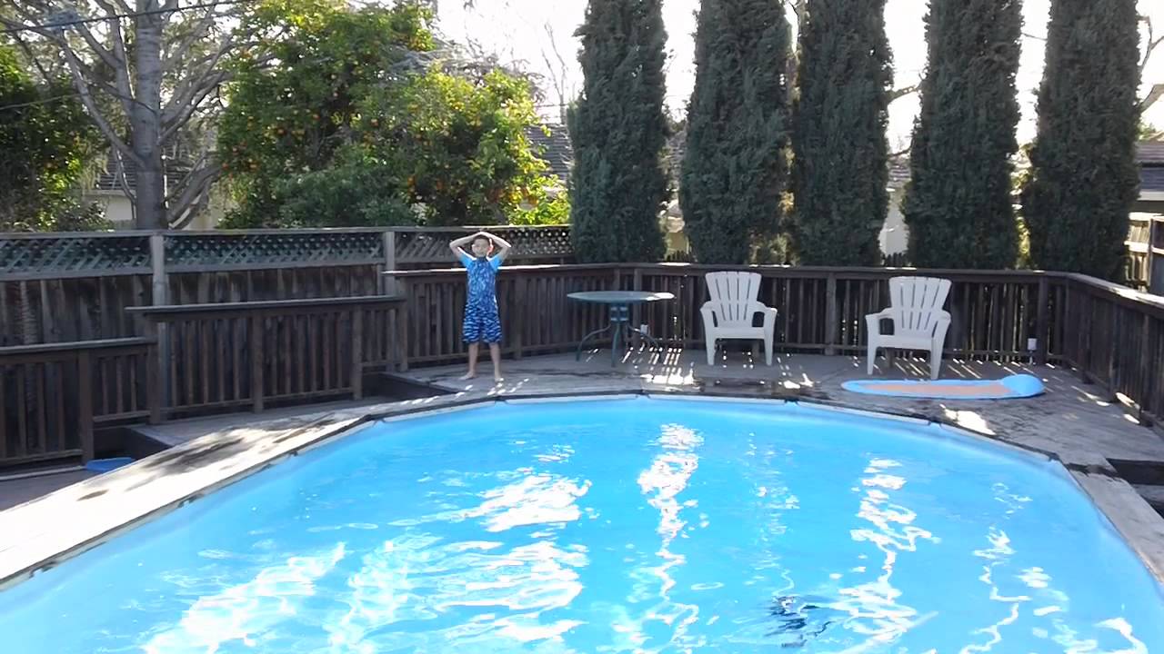 2 Crazy Kids - Freezing Swimming Pool - Part II - YouTube