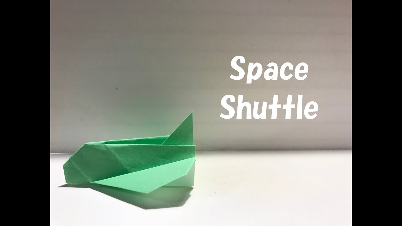 【折り紙・origami】スペースシャトル Space Shuttle - YouTube