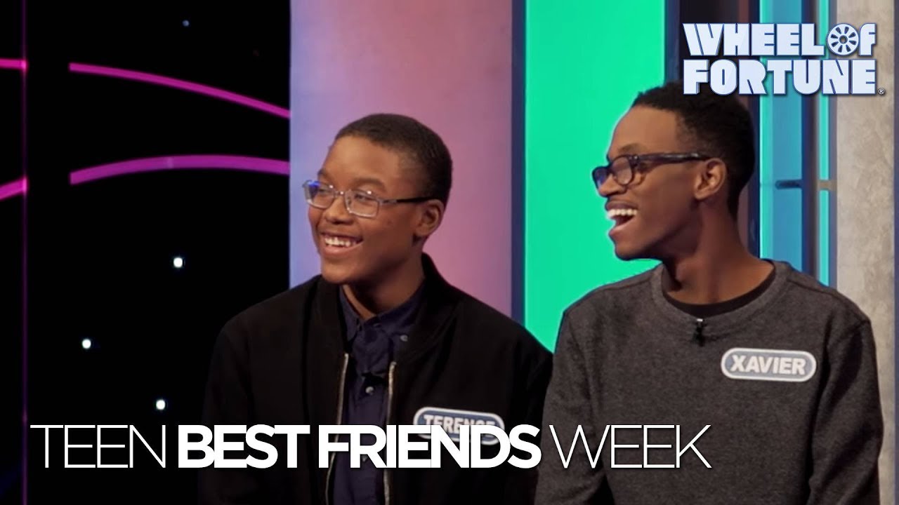 Teen Best Friends Week - Terence & Xavier | Wheel of Fortune - YouTube