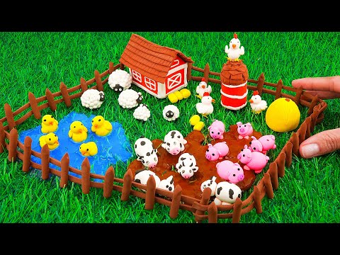 DIY How To Make Clay Farm Animals Pig, Horse, Cow, Sheep, and Chicken ...
