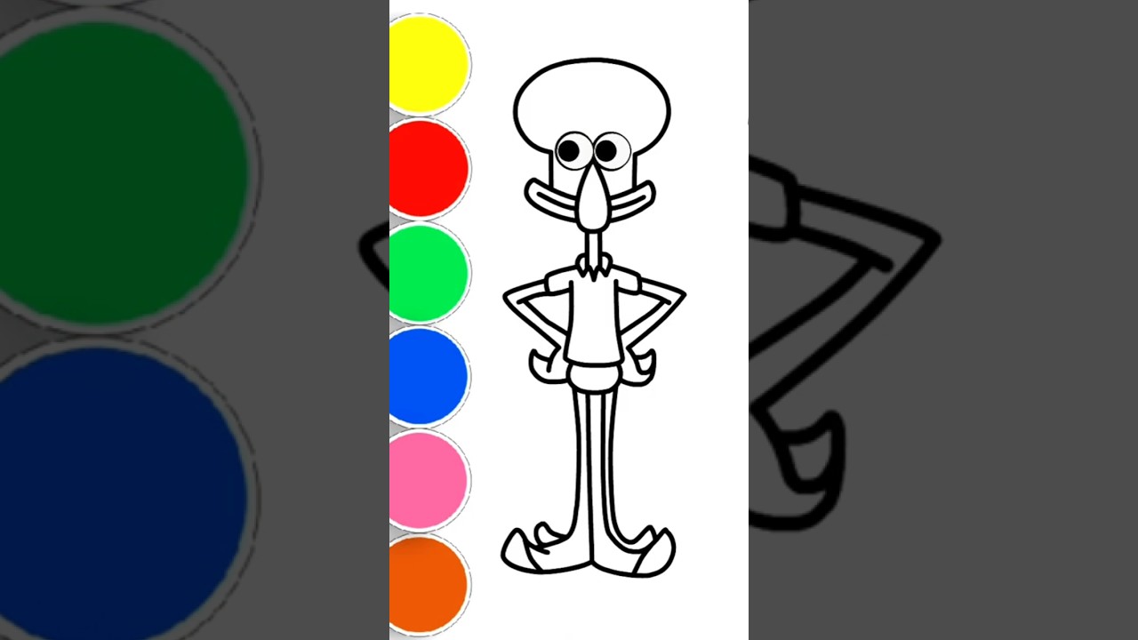 how to draw squidward - YouTube