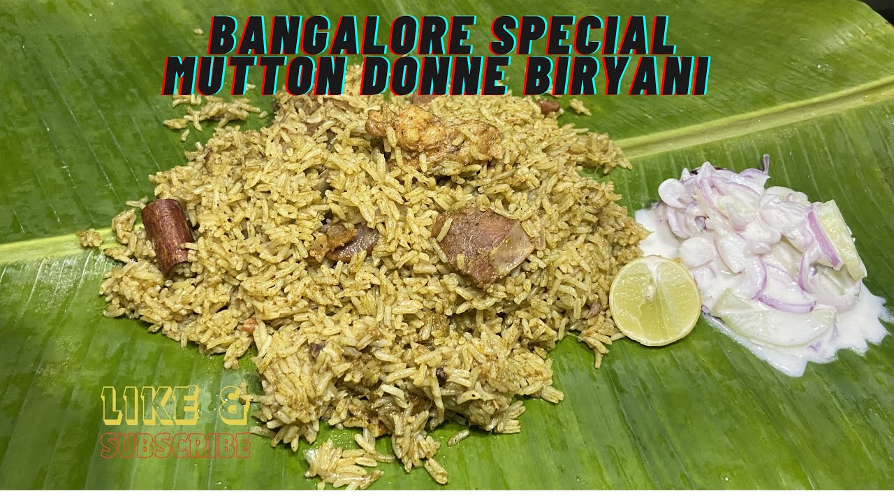 Bangalore Special Mutton Donne Biryani | Step-by-Step Guide | Aruvi's ...