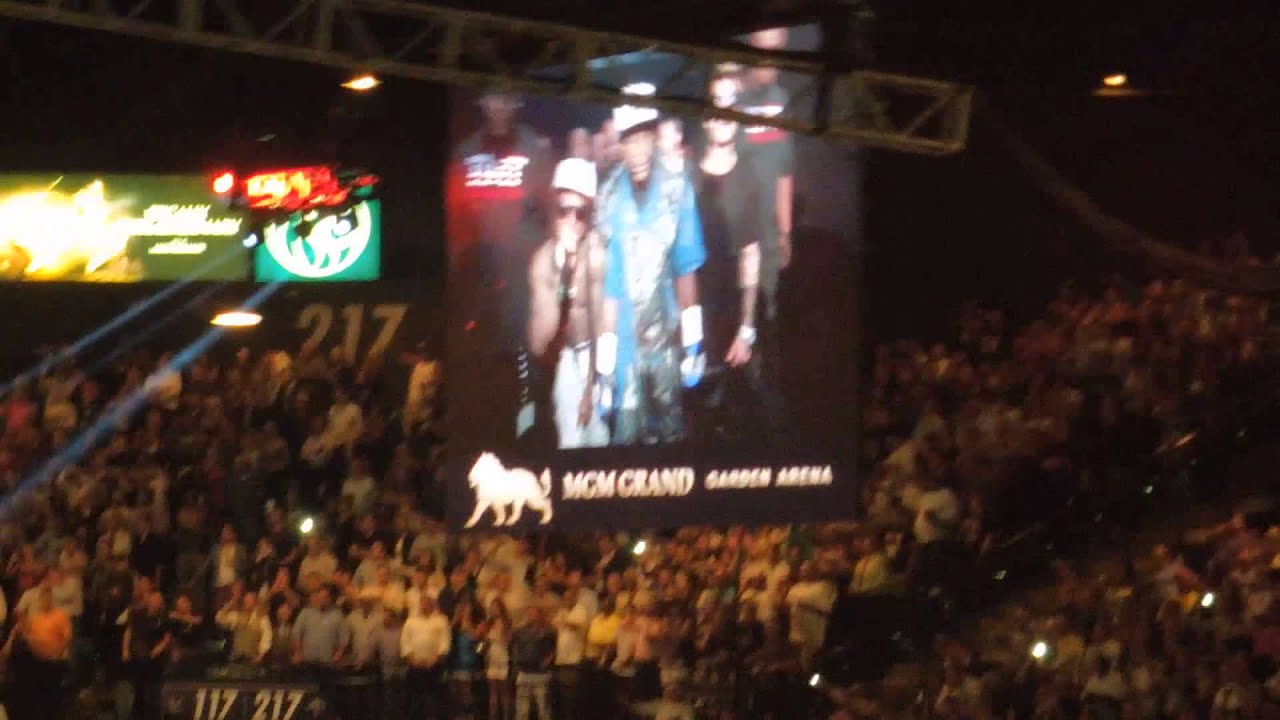 Floyd Mayweather ring entrance. MGM Grand, Las Vegas 09/14/13 The One ...