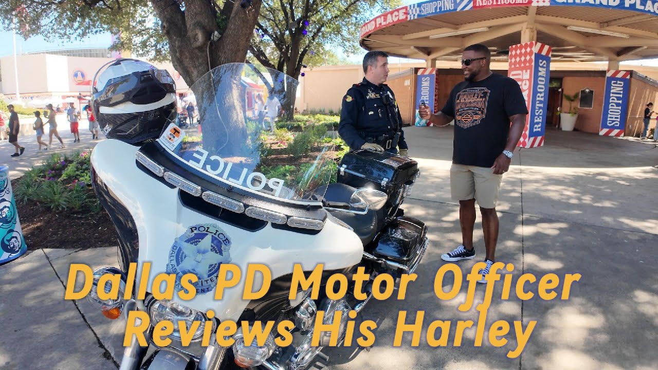 Dallas Police Officer Reviews Harley at the State Fair of Texas!! - YouTube