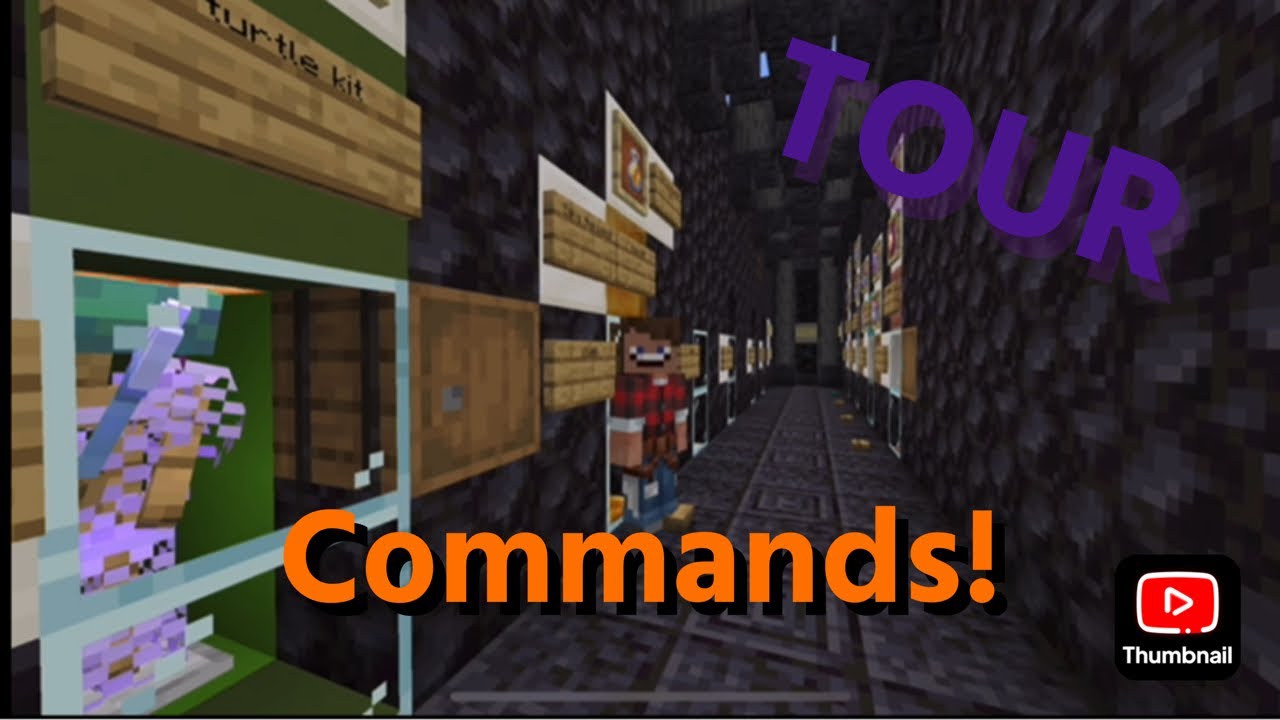 TOUR MY KIT PVP SHOP and what commands I use - YouTube