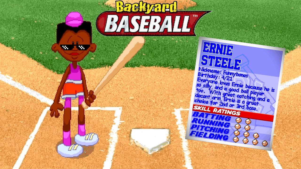 ERNIE'S FIRST HOMERUN EVER?!? | Backyard Baseball 1997 - YouTube