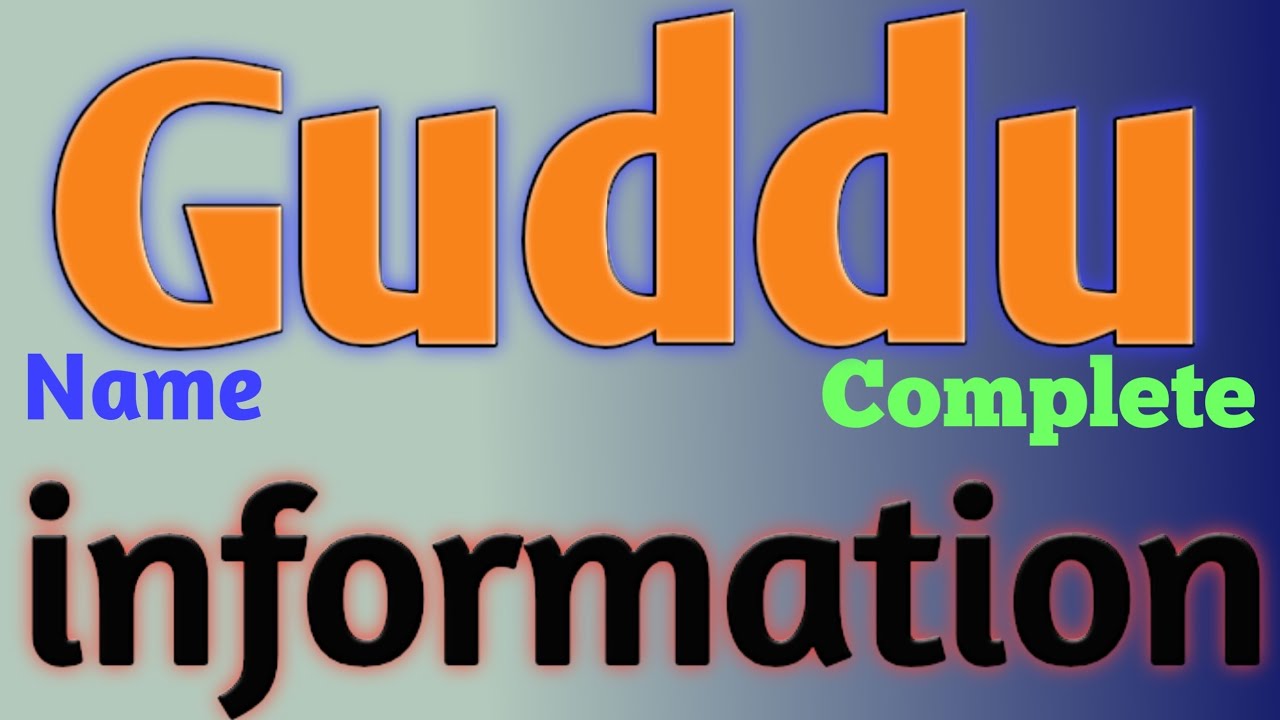 Guddu Name Meaning | Guddu Name Ki Rashi | Guddu Name Full Details ...