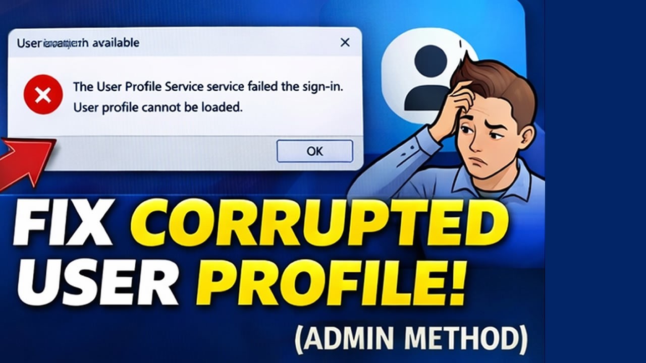 How To Fix Corrupted User Profile in Windows 11 - YouTube