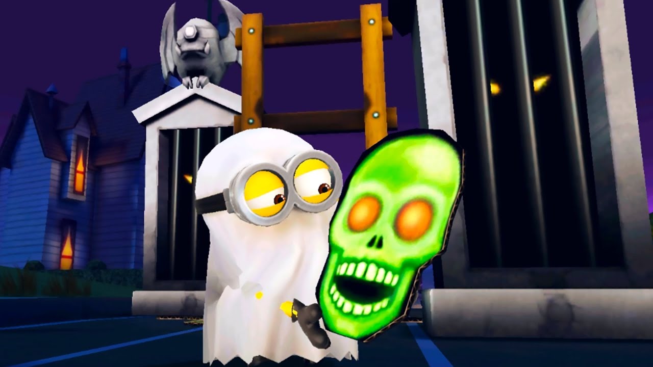 Ghost Minion Visits 2021 Halloween Event - Pumpkin Parade - YouTube