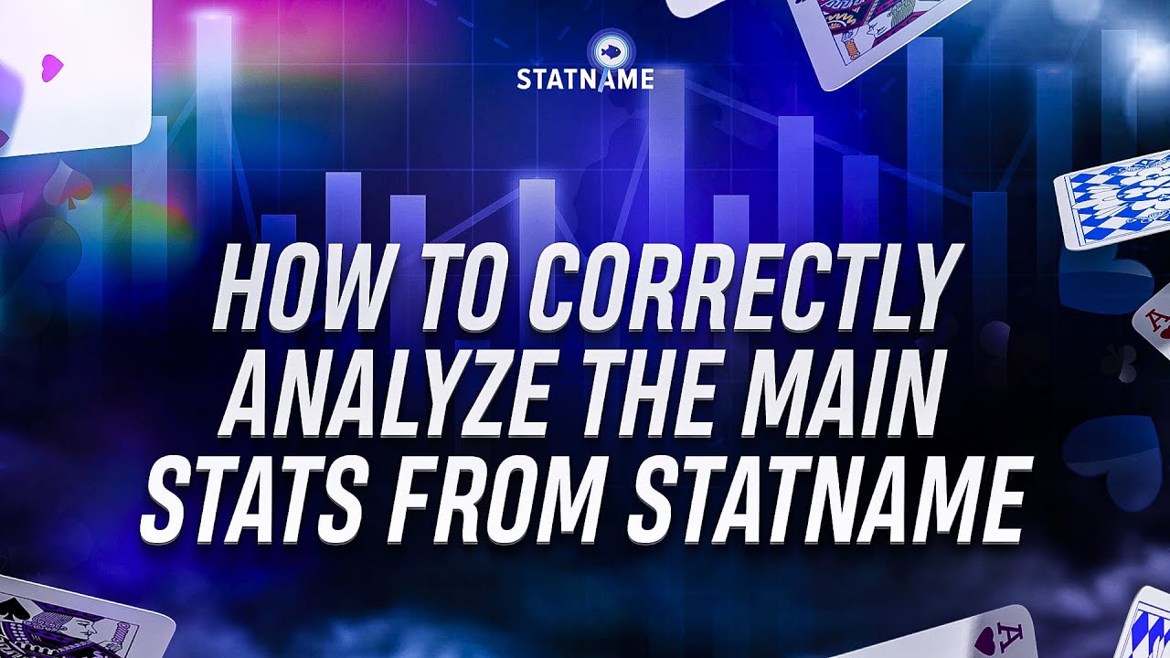 How to analyze stats correctly and win with Statname - YouTube