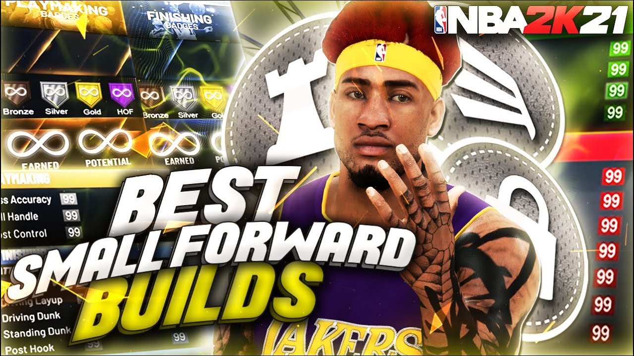 TOP 3 MOST OVERPOWERED SMALL FORWARD BUILDS IN 2K21! THE BEST SMALL ...