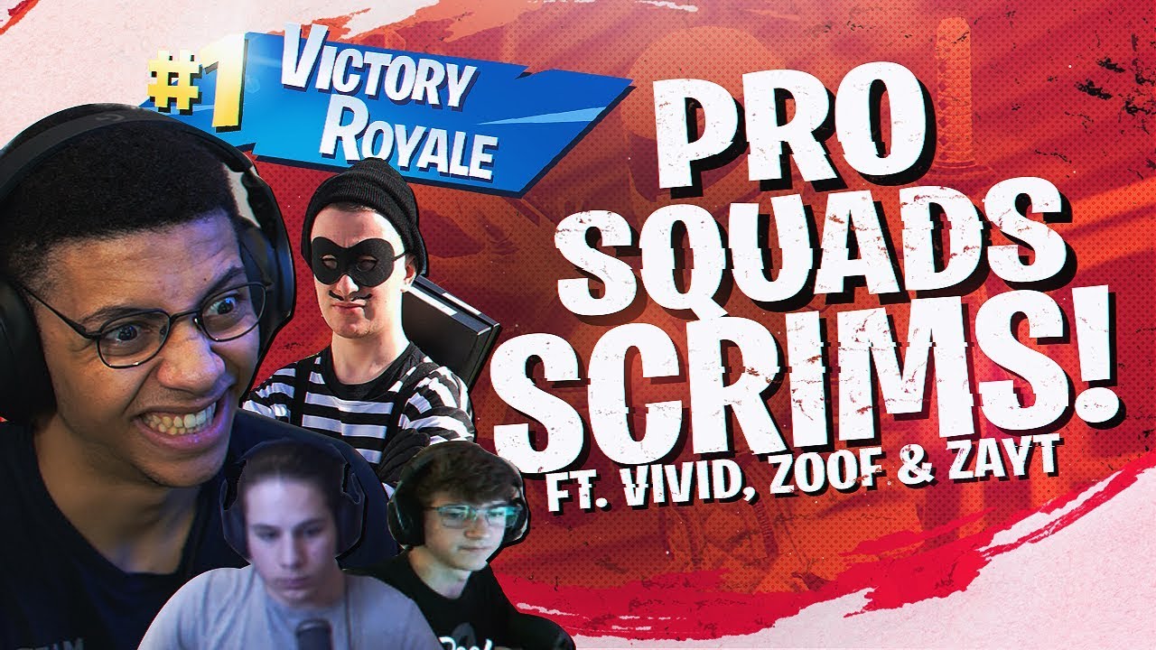 WINNING PRO SCRIMS WITH THE SQUAD! Ft. Vivid, Zoof & Zayt (Fortnite BR ...