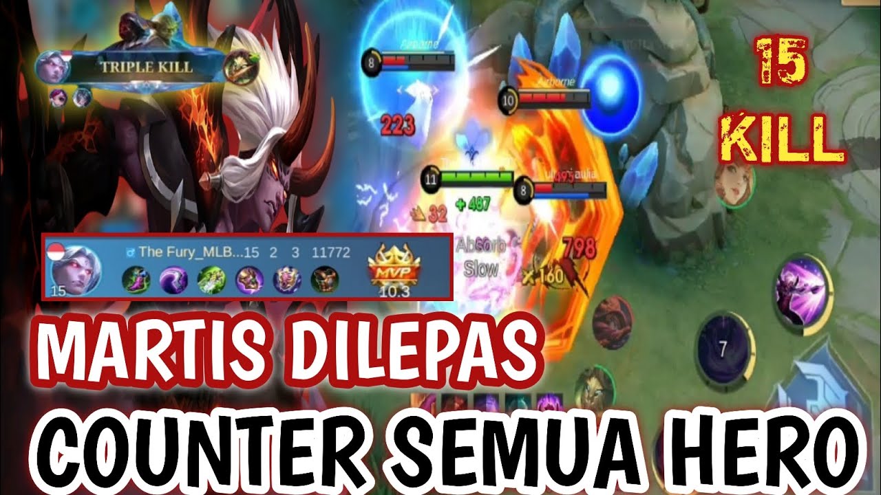 HERO META SUDAH DILEPAS PAKAI MARTIS COUNTER SEMUA HERO !!! - YouTube