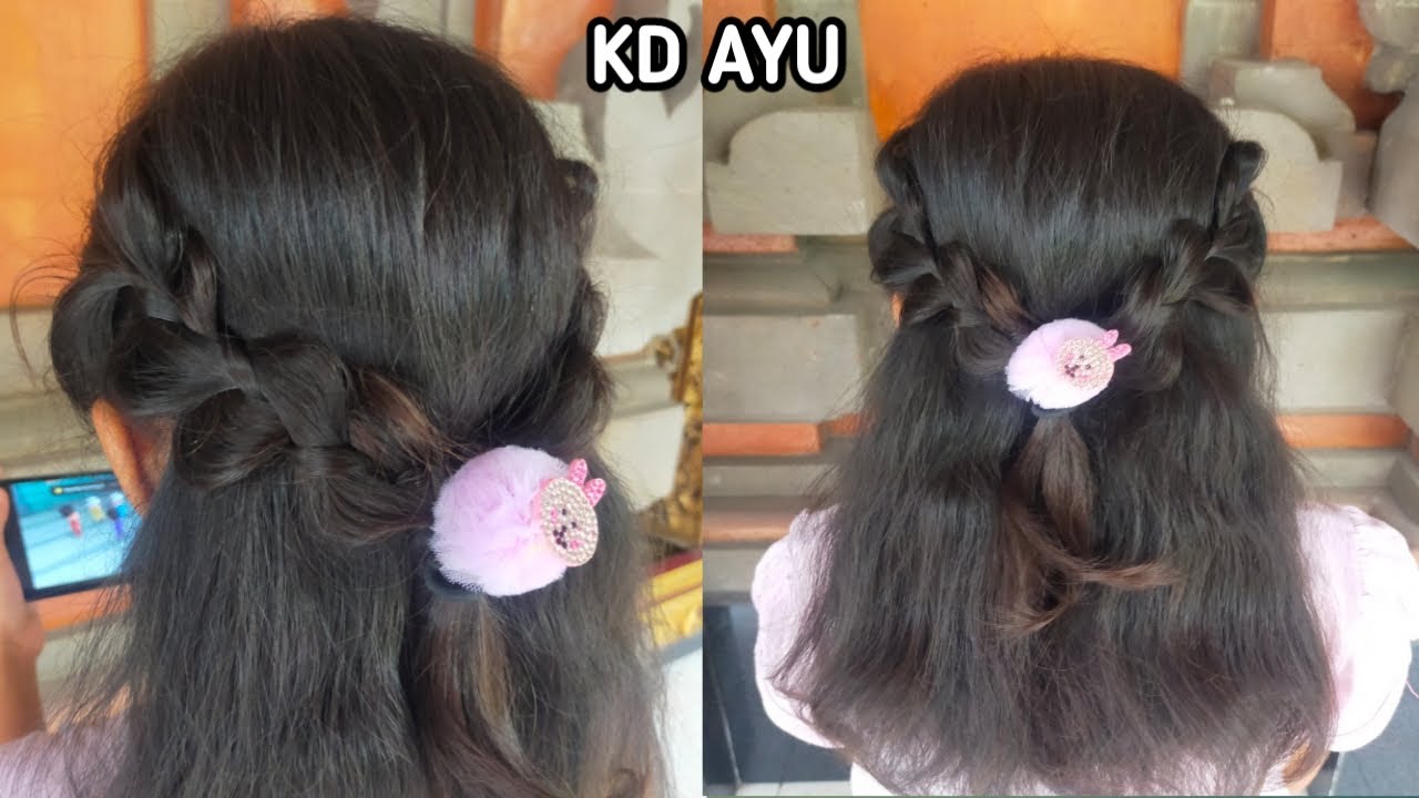 Cara ikat rambut cantik simple || Hairdo simple - YouTube