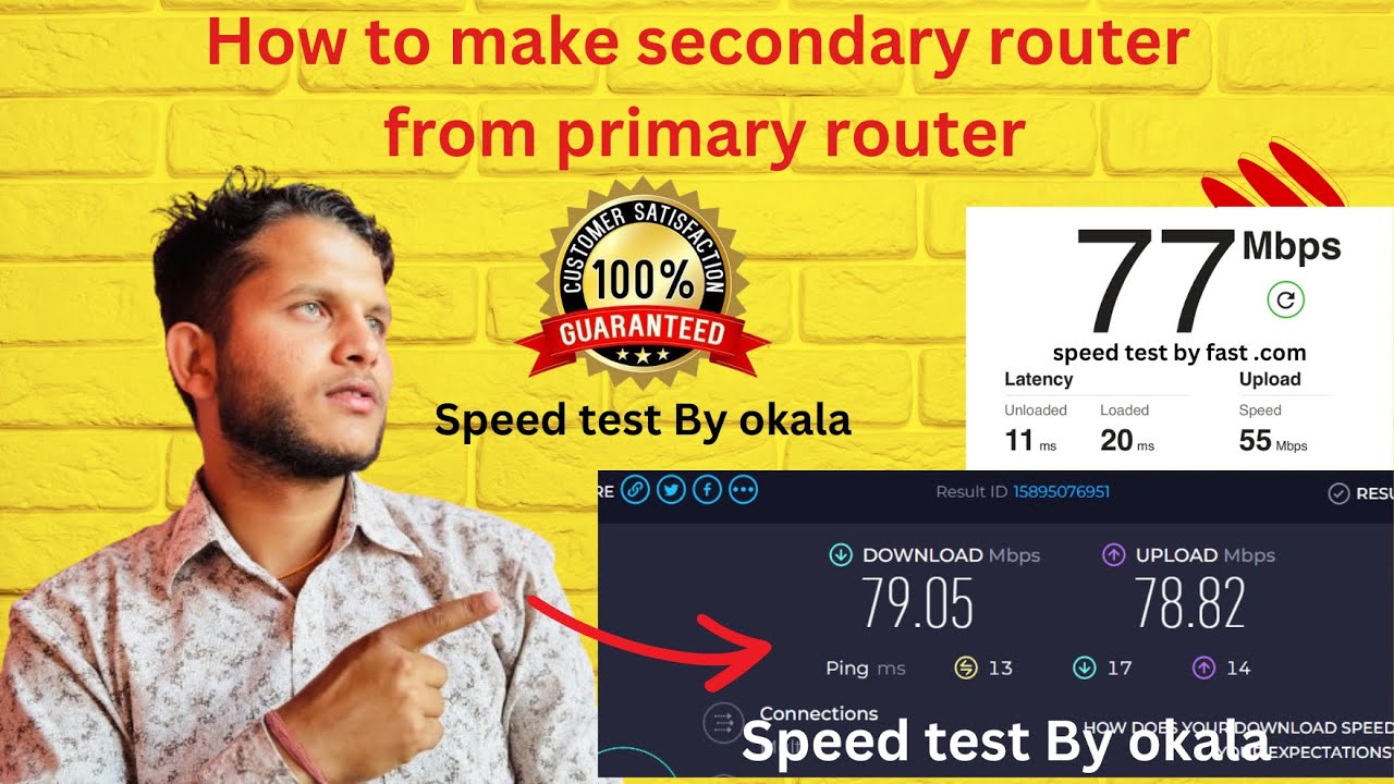How to make secondary router from primary router. - YouTube