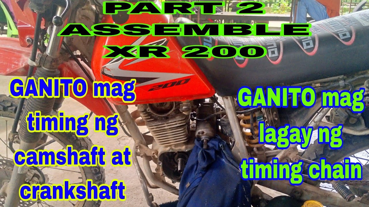 PAANO MAG KABIT NG TIMING CHAIN SA XR 200 AT MAG TIMING - YouTube