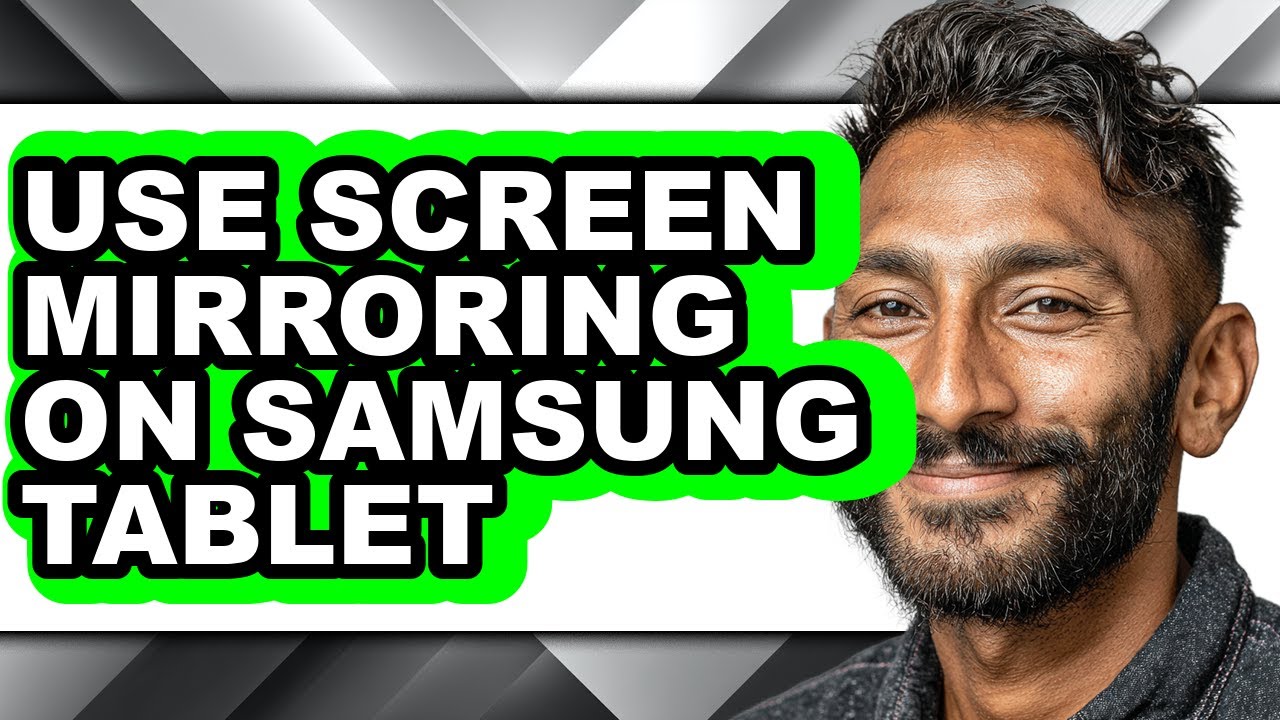 How to Use Screen Mirroring on Samsung Tablet (easy Method) - YouTube