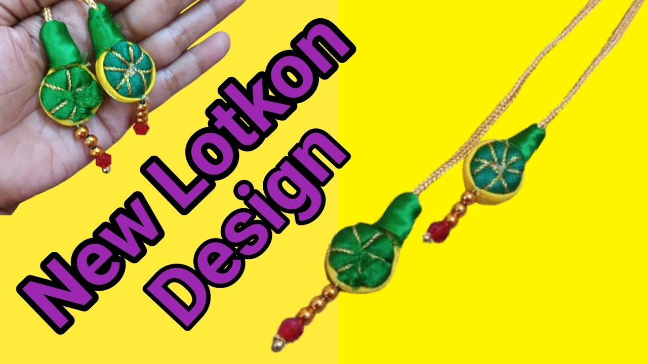 Easy Lotkon Design Making At Home //Blouse Lotkon Making //🍓🍓 - YouTube
