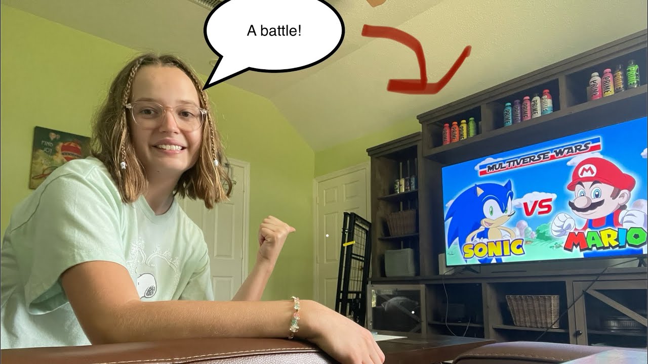 Reacting to “Sonic vs. Mario” battle video! 🤺 - YouTube