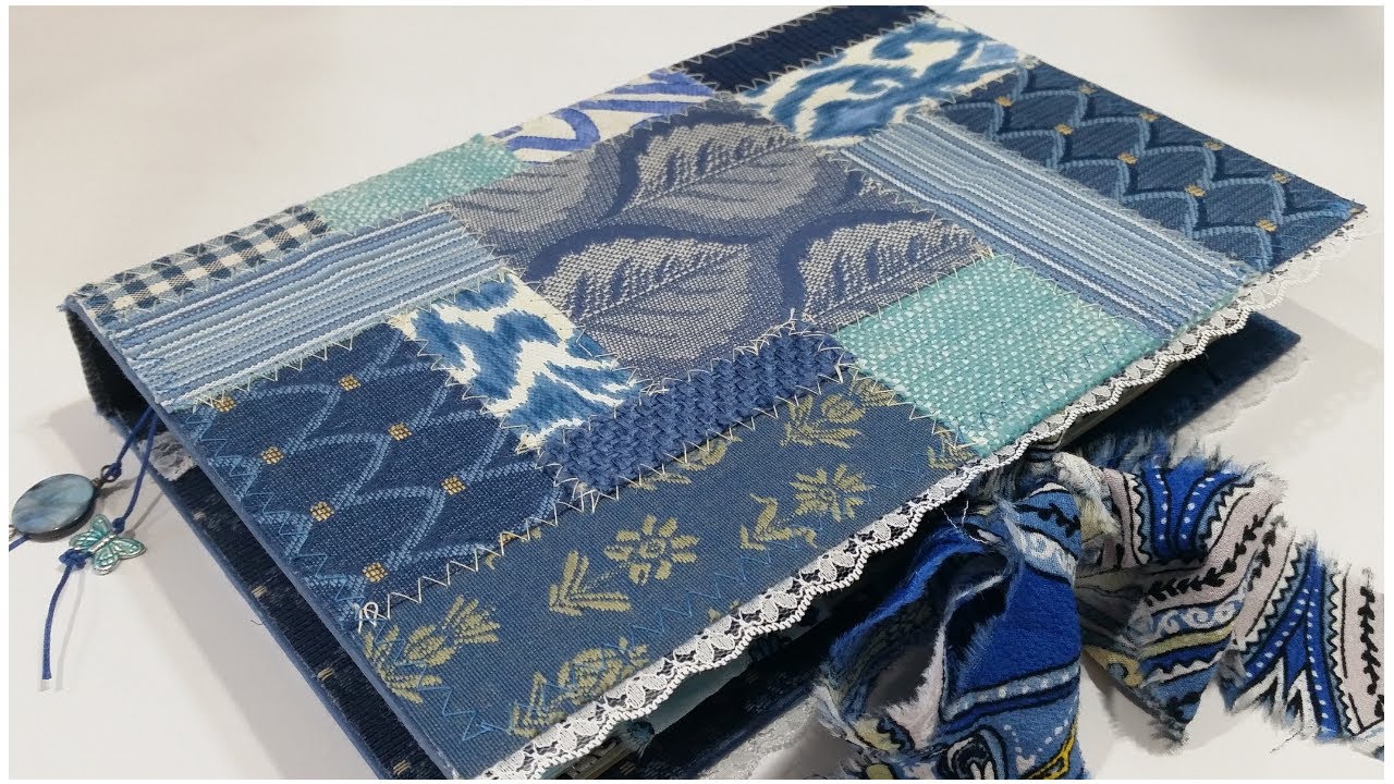 Blue Hardcover Patchwork Journal (SOLD) - YouTube
