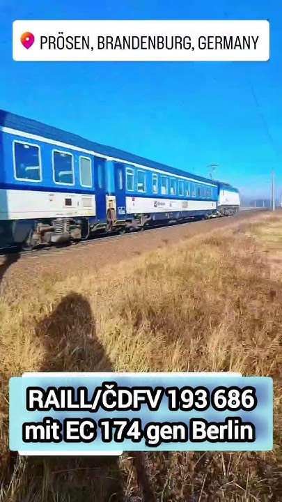 RAILL/ČDFV 193 686 mit EC 174 #trainspotting #train #railway #cesky - YouTube