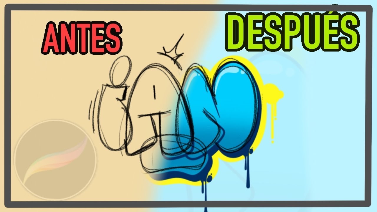 🔥GRAFFITI BOMBA FÁCIL DE HACER 😎(sencillo) NAME "ian" en Procreate-ipad ...