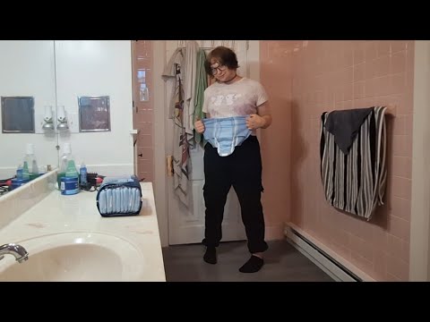Goth Girl Trys On Goodnites XXL Pull Up Training Pants 