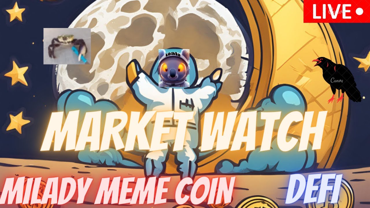 MILADY MEME COIN JASMY COIN BTC $NFK CAW CRONOS DEFI \ MARKET WATCH ...