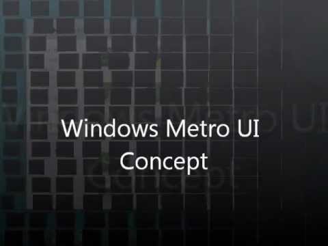 Windows 8 Metro UI Concept - YouTube