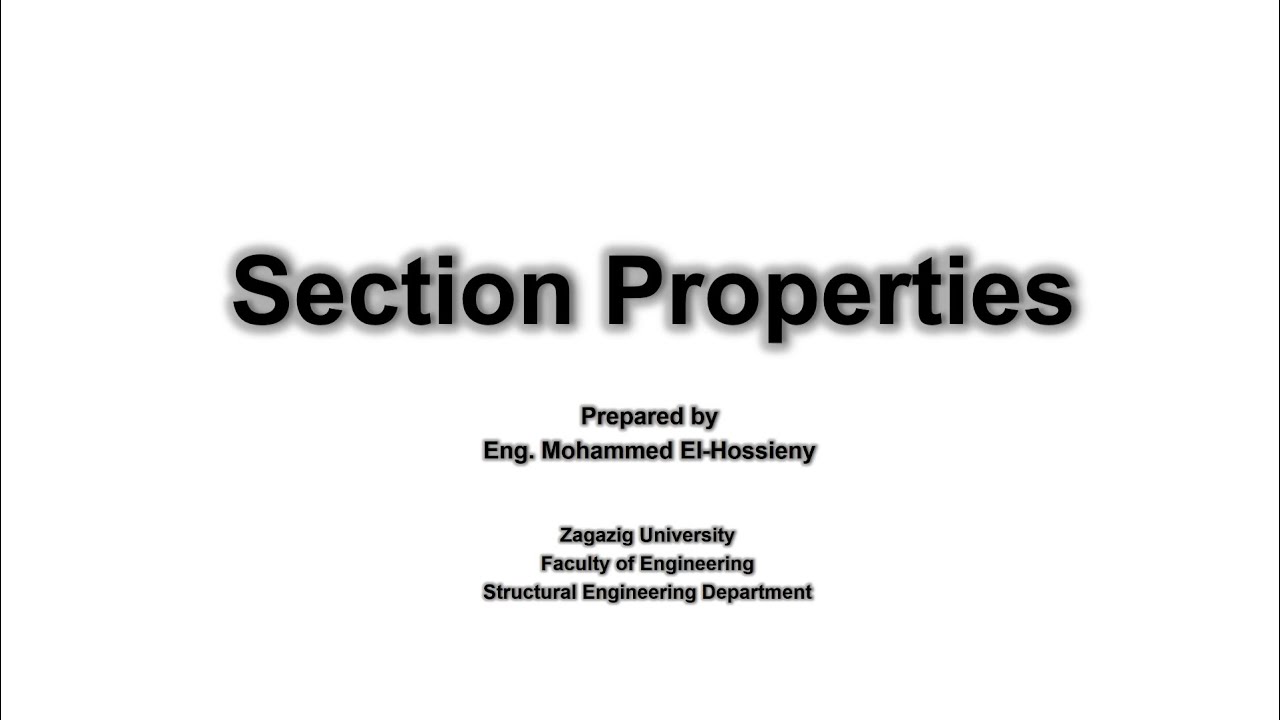 Section Properties 2 - YouTube